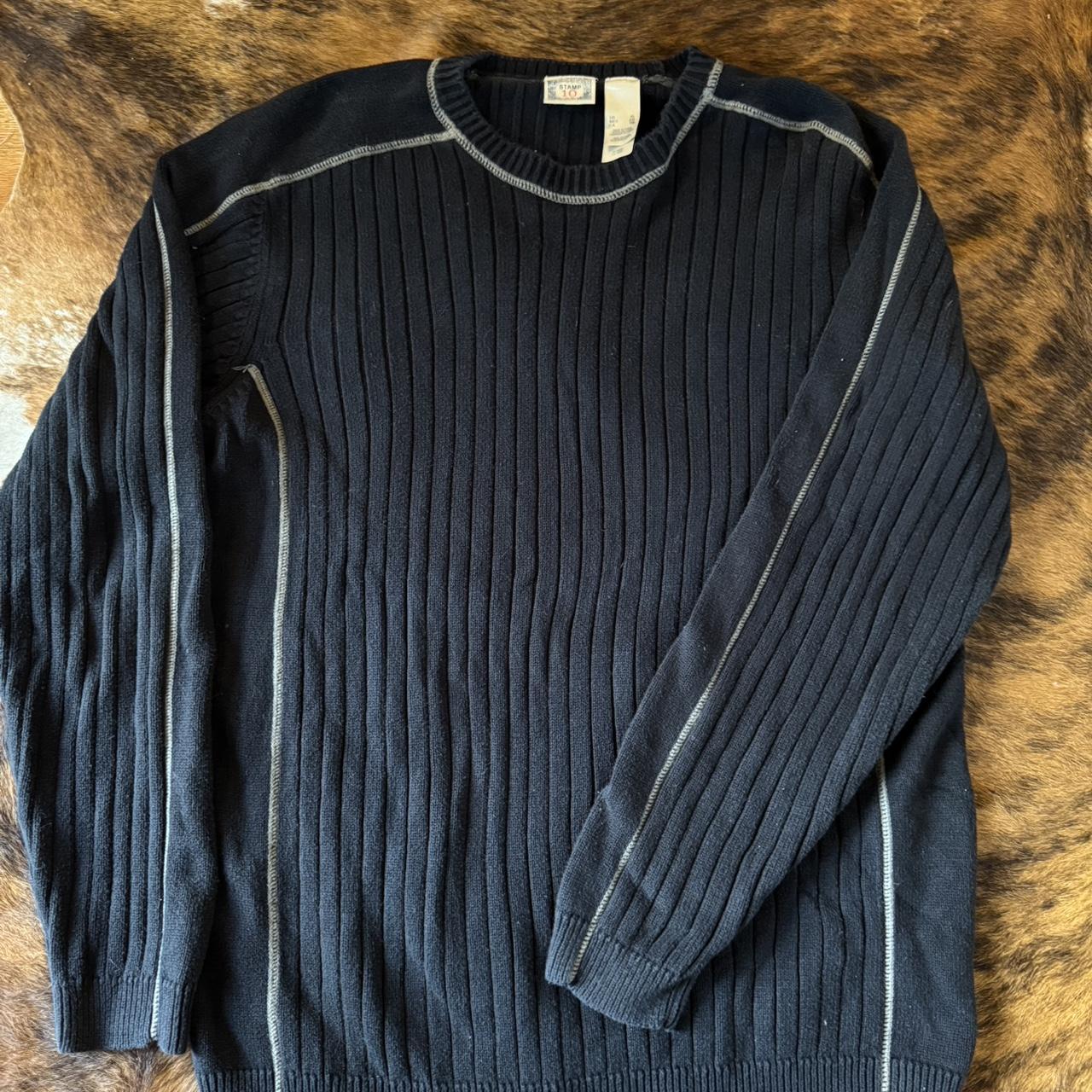 XL men’s black ribbed sweater suuuuuper soft and... - Depop