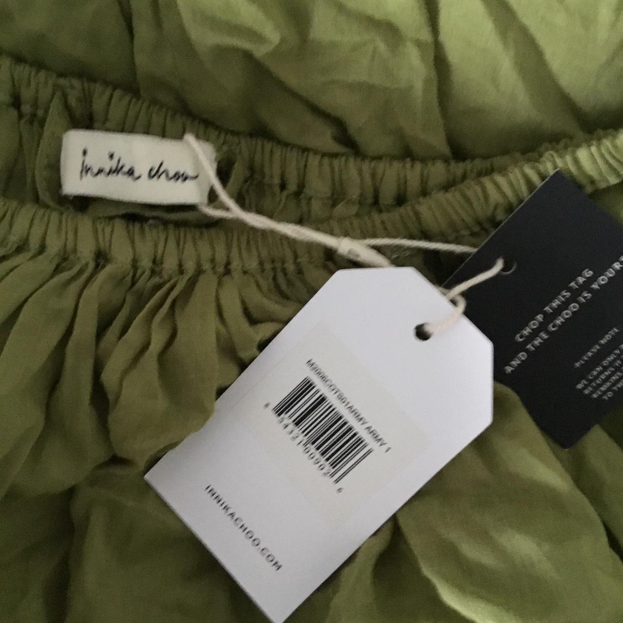 Innika Choo Dress Army green Comes with tie Size... - Depop