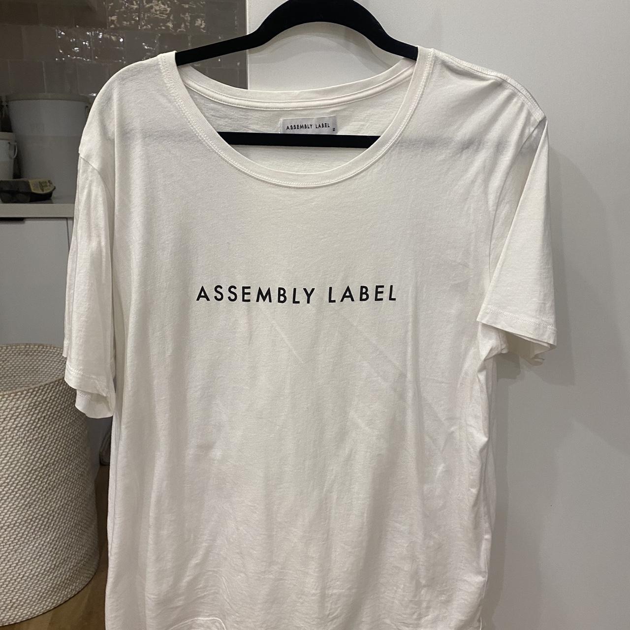 Assembly the Label White t-shirt Size 12 - Depop