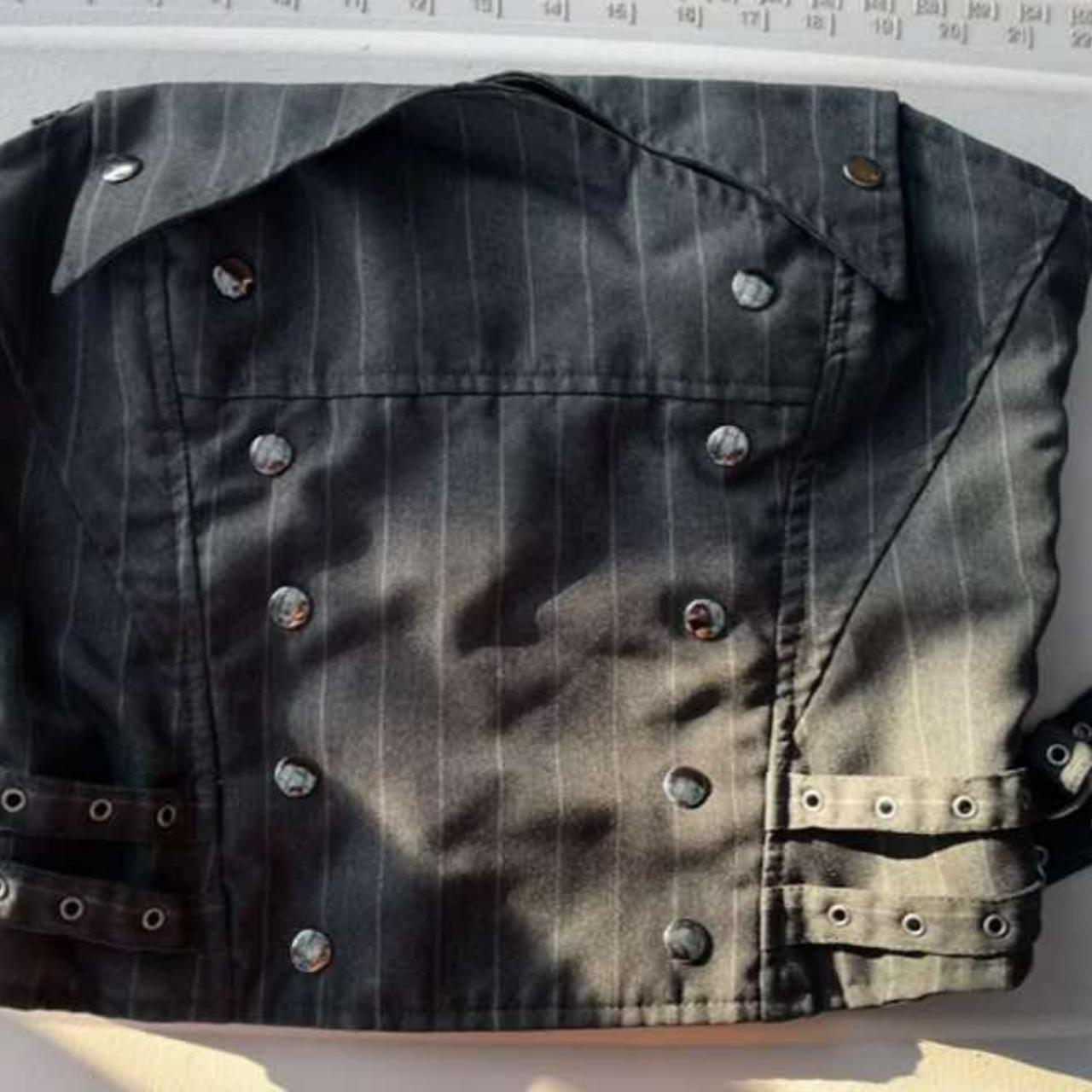 Vintage Lip Service 2001 striped bustier women's... - Depop