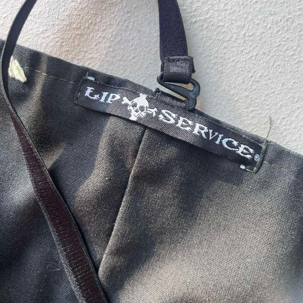 Vintage Lip Service 2001 striped bustier women's... - Depop