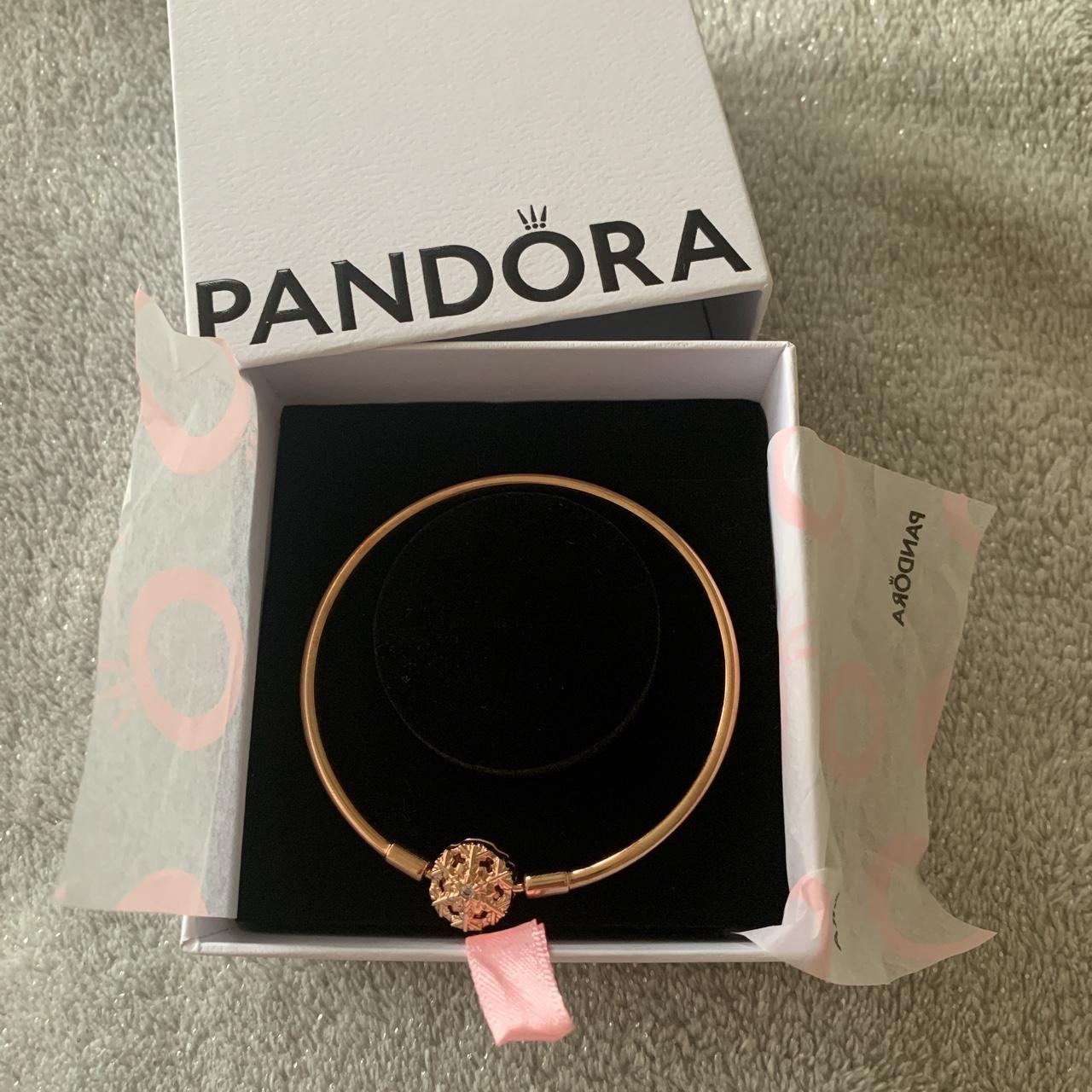 Rose gold Pandora bracelet in box. Never worn or... - Depop
