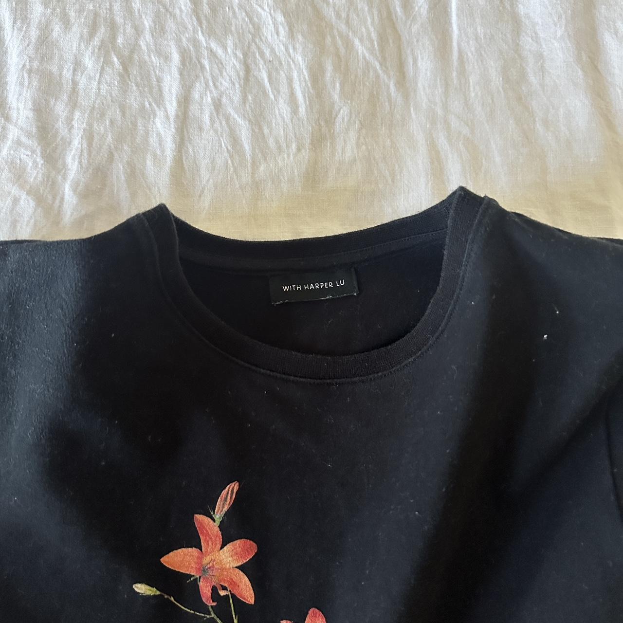 Black with Harper lu baby tee Fits a 10/12 | Depop