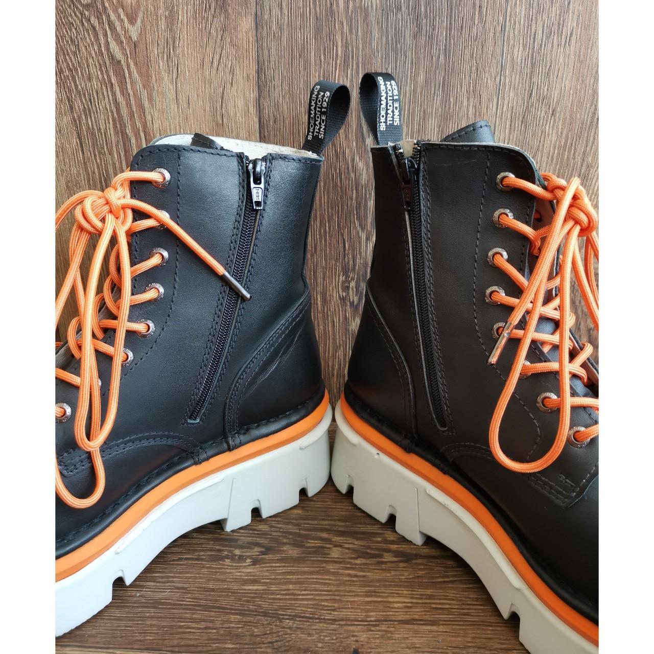 NEW ROCK RARE BLACK & ORANGE BOOTS SIZE EU 43 UK 9 ,... - Depop