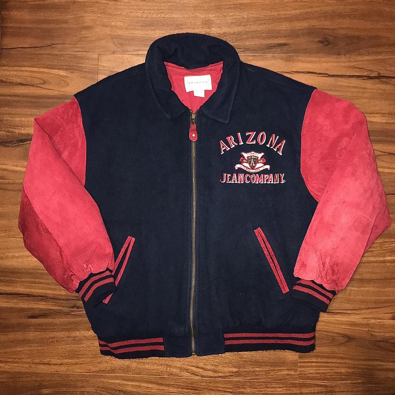 Arizona jeans company varsity jacket Size tagged... - Depop