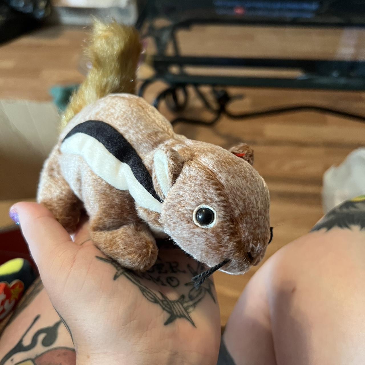 Chipper the squirrel Ty Beanie Baby. 🐿️ Excellent... - Depop