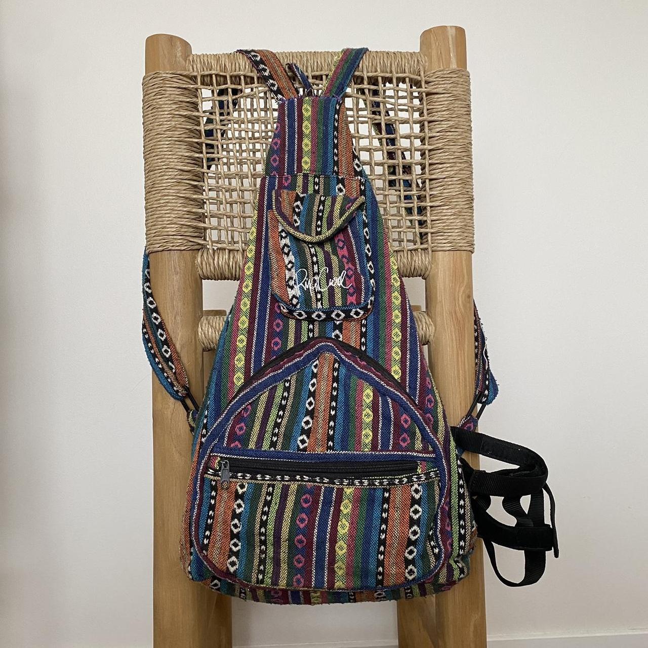 Rip Curl vintage triangle hippy backpack Well loved... | Depop
