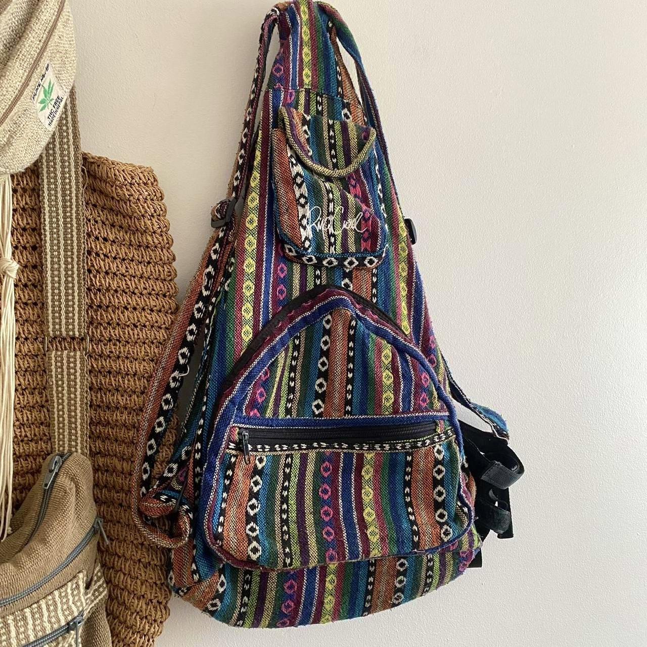 Rip Curl vintage triangle hippy backpack Well loved... | Depop