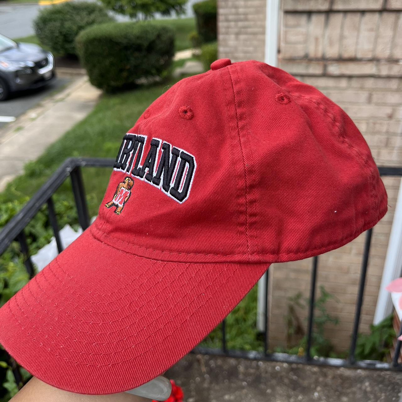 maryland cap university of maryland cap UMD cap red... - Depop