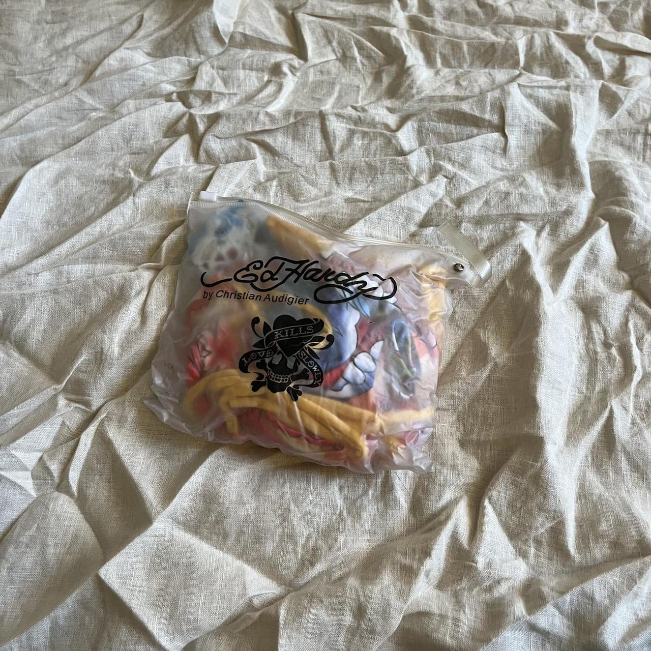 Ed Hardy Women's Red and Yellow Bikinis-and-tankini-sets | Depop