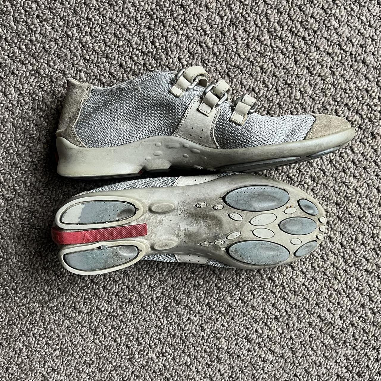 Y2k vintage Prada ballet trainers with straps in 37.... - Depop