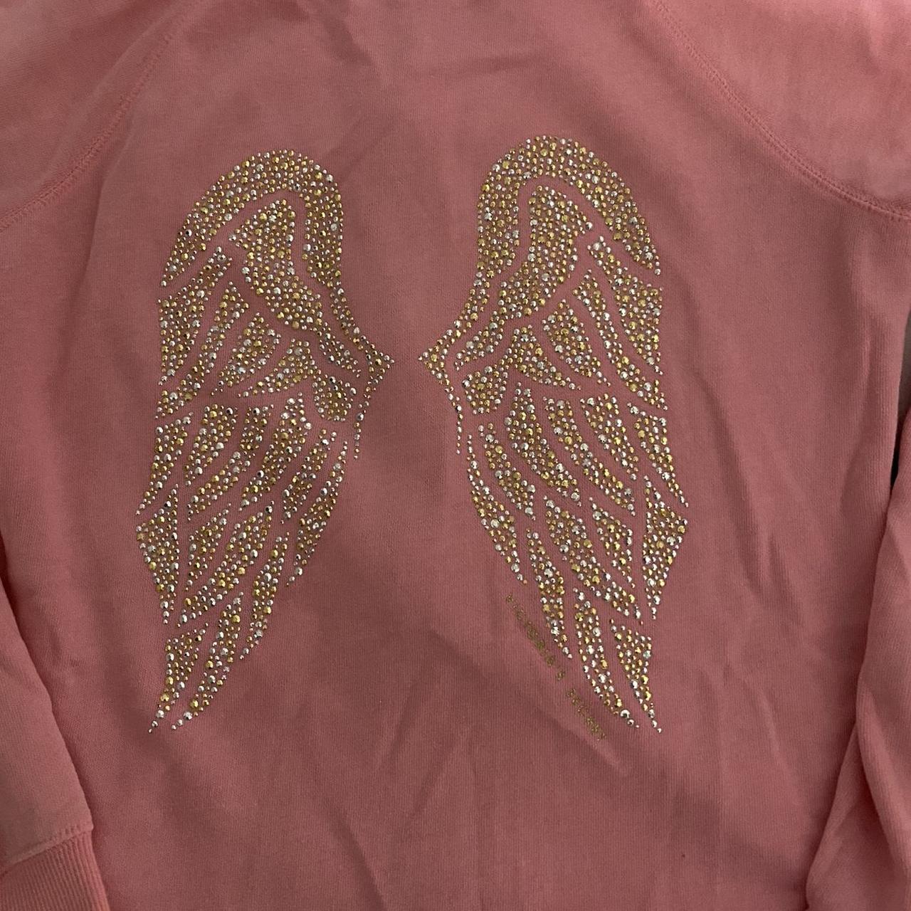 Pink Victoria’s Secret angel wings jacket Size... - Depop