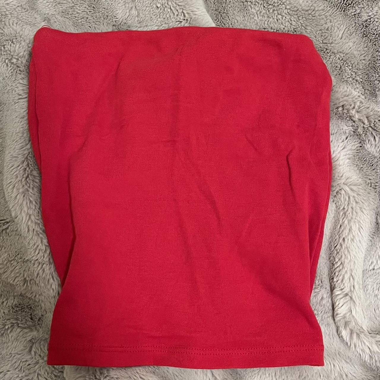Red Star Tube Top Size XS Brand new #subdued #polly... - Depop