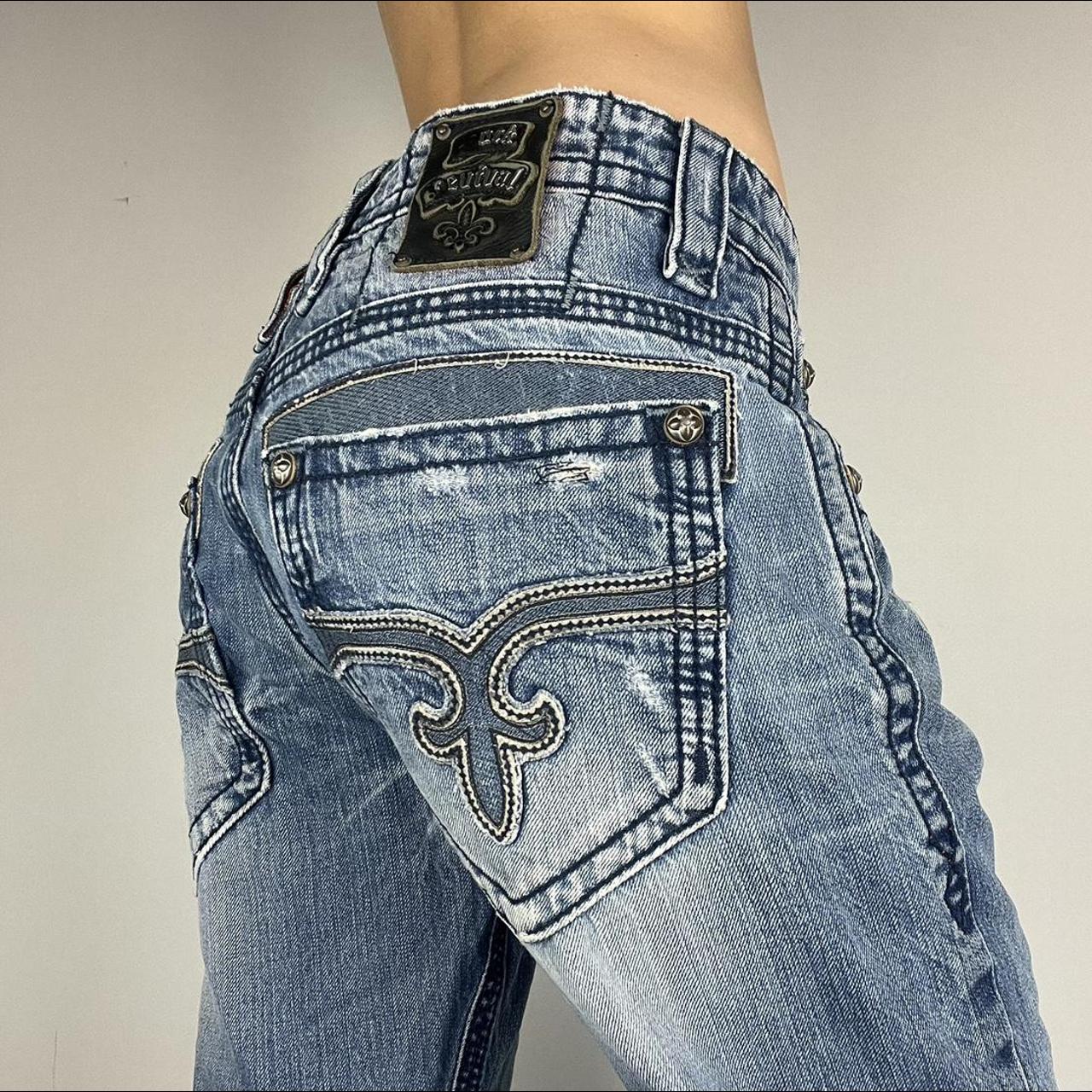 Rock Revival Baggy Jeans Like True Religion... - Depop