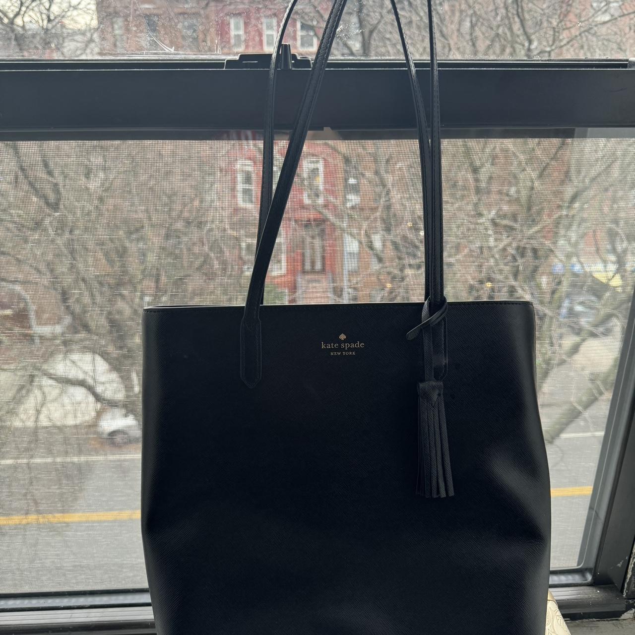 Medium Kate spade classic black tote - Depop