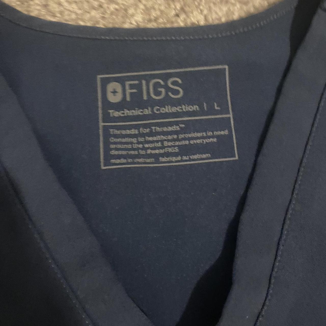 Figs scrubs set in space gray Top size :l Bottoms... - Depop