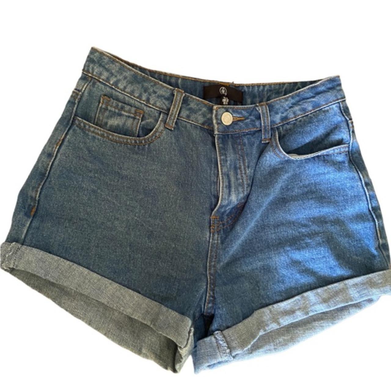 Misguided Denim shorts UK 4(fits more like a size... - Depop