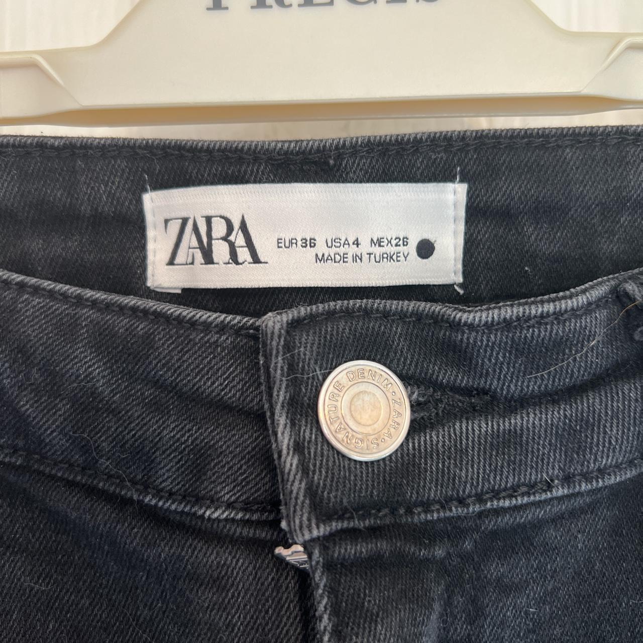 Zara low rise black skinny jeans Size EUR36/8- worn... - Depop
