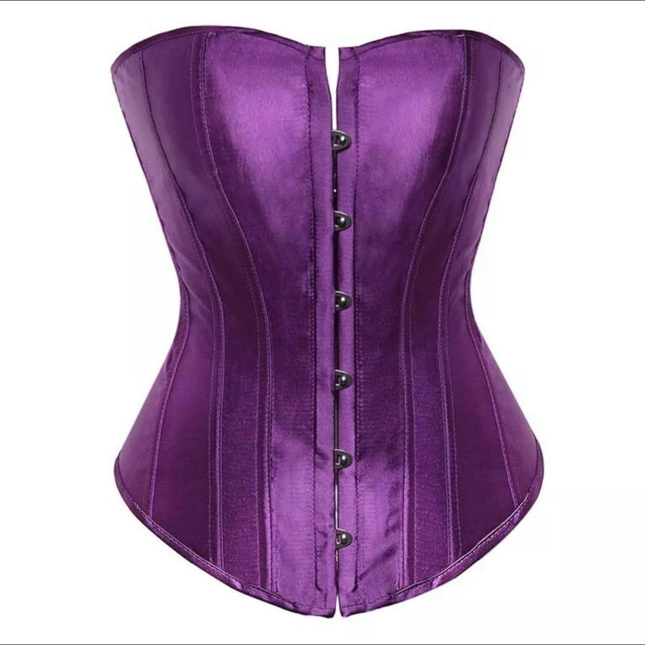 Womens Purple Corset Depop