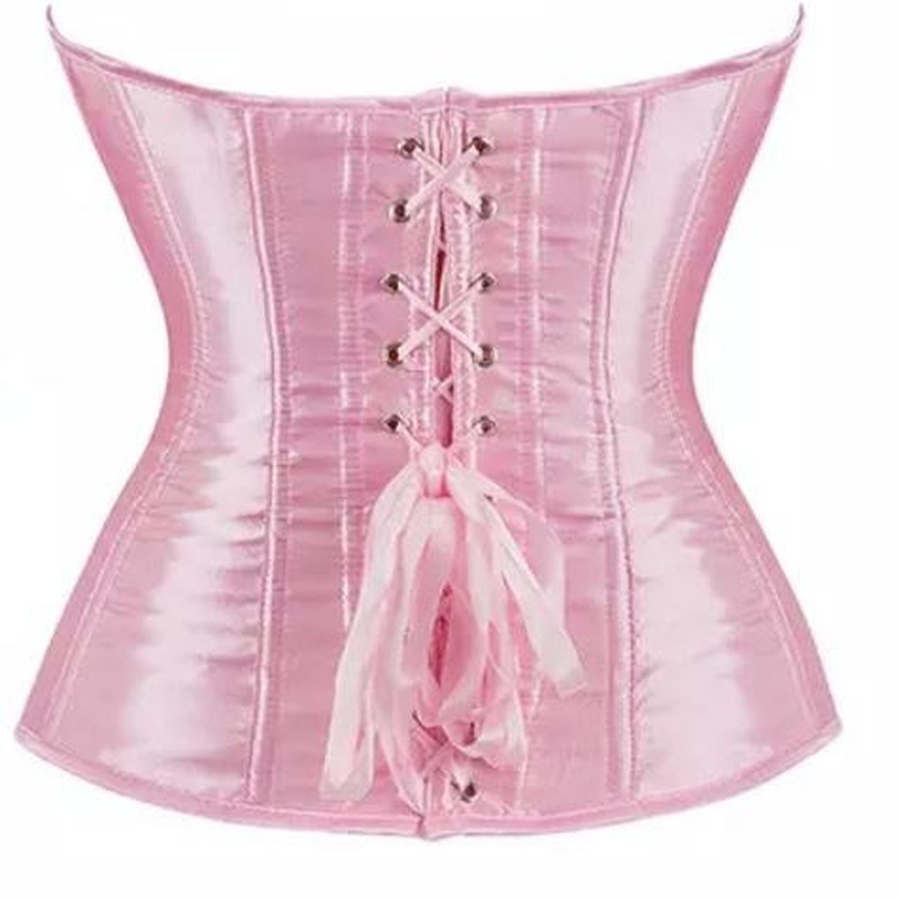 Womens Pink Corset Depop