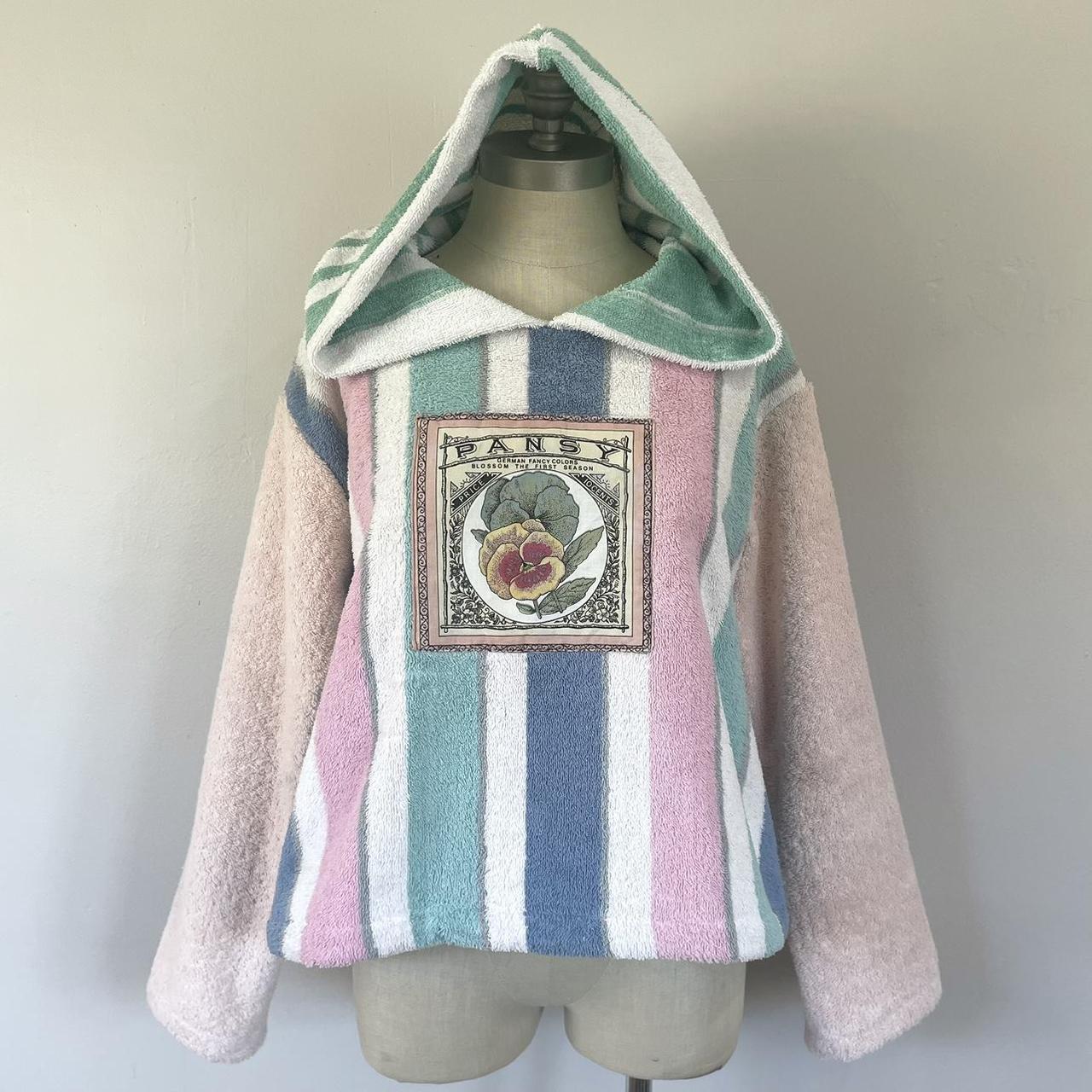 Handmade Towel Hoodie Sweatshirt One of a Kind... - Depop