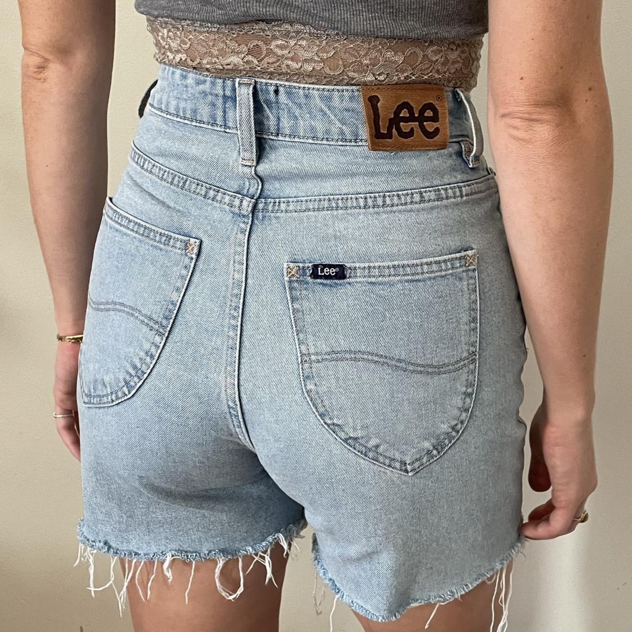 Lee Women's Blue Shorts | Depop