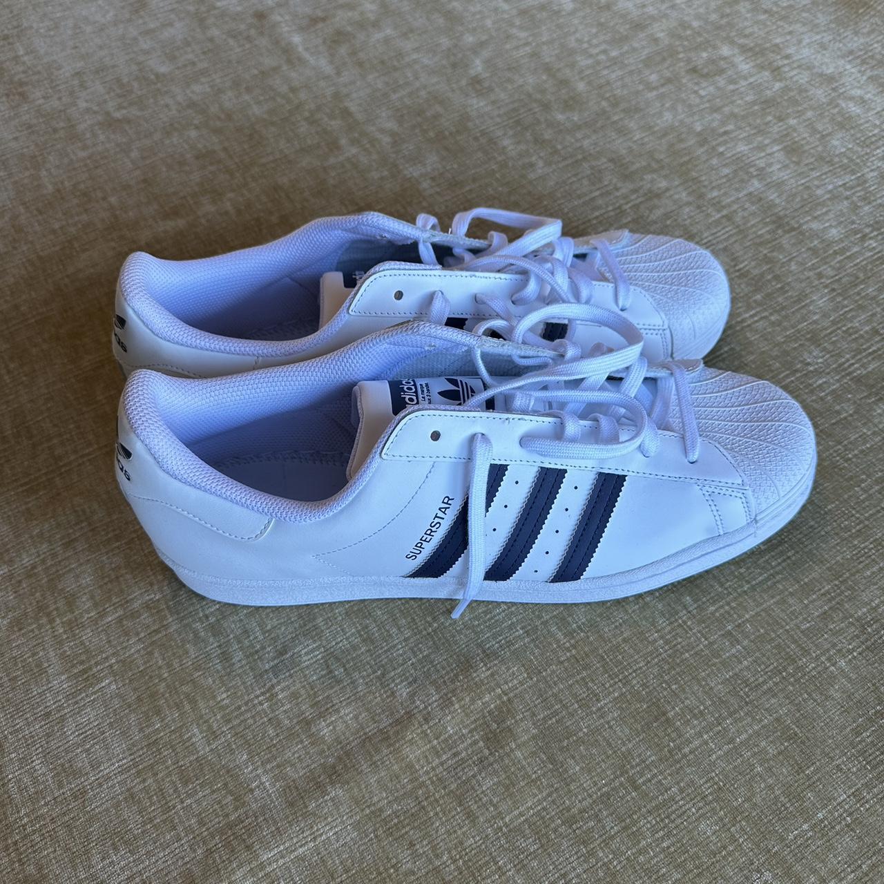 Adidas Shell Toe Sneakers Worn once! Soles were... - Depop
