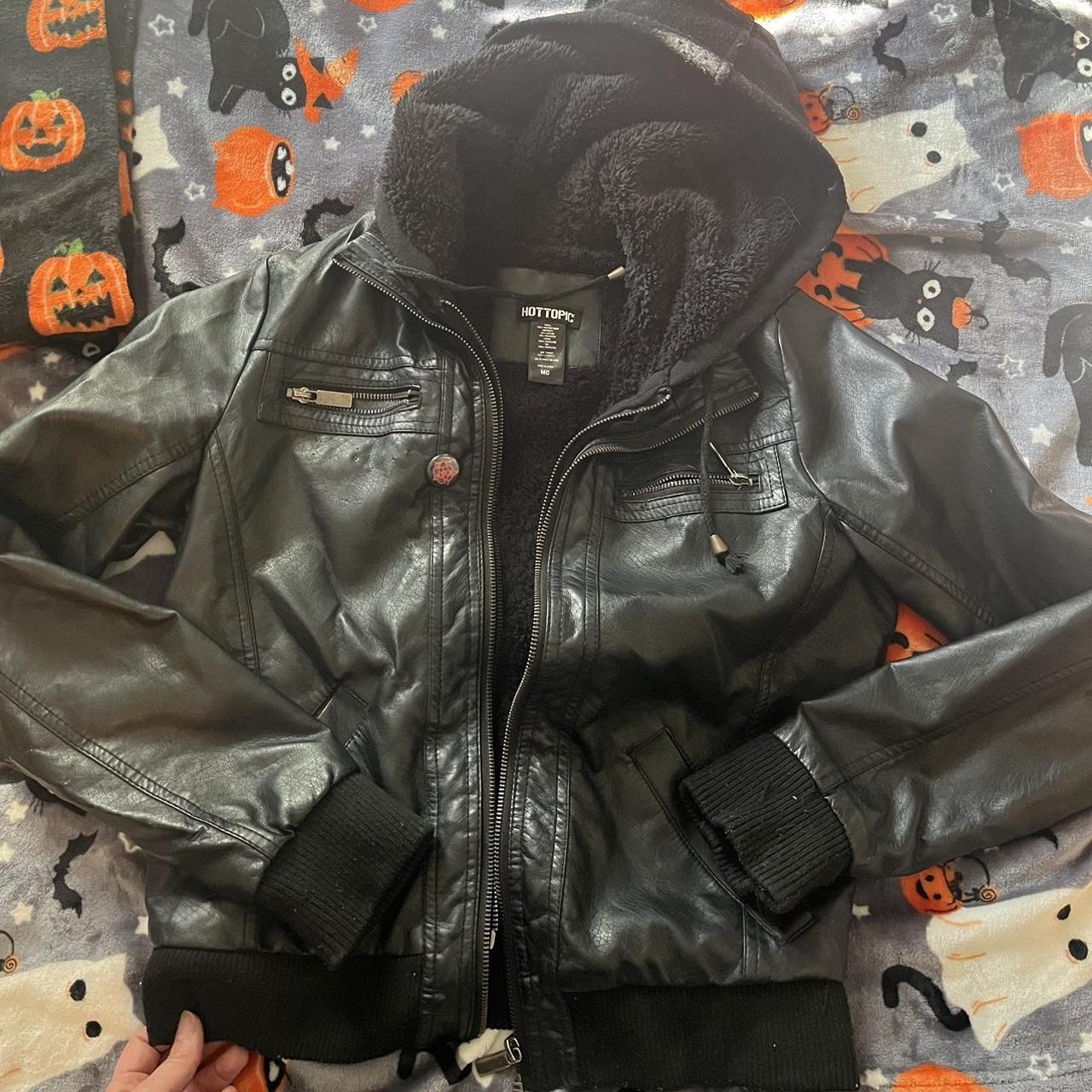 Hottopic bomber jacket. Super cute and comfy. In... - Depop