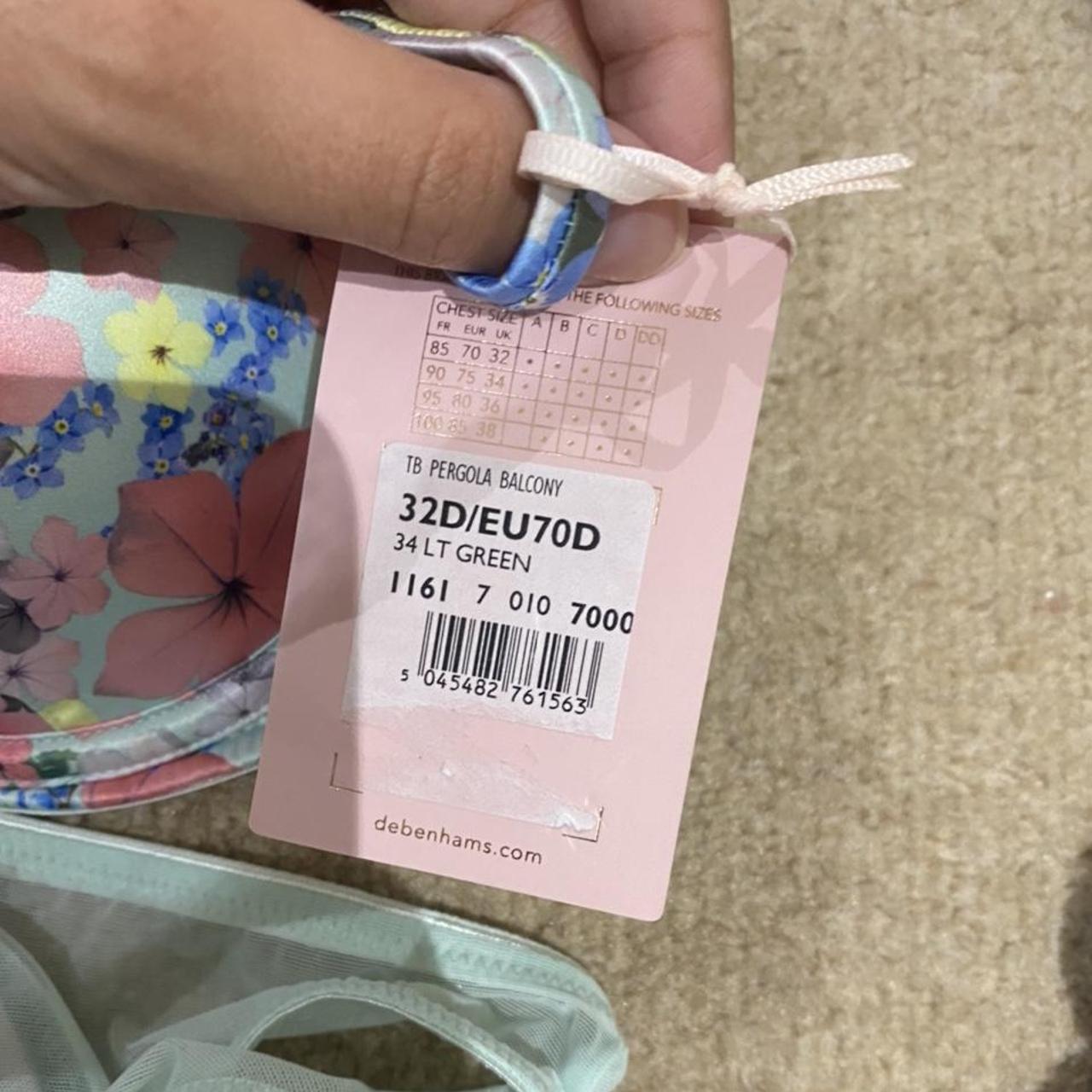 Green Ted Baker Bra Set Brand New KNICKERS SIZE... - Depop