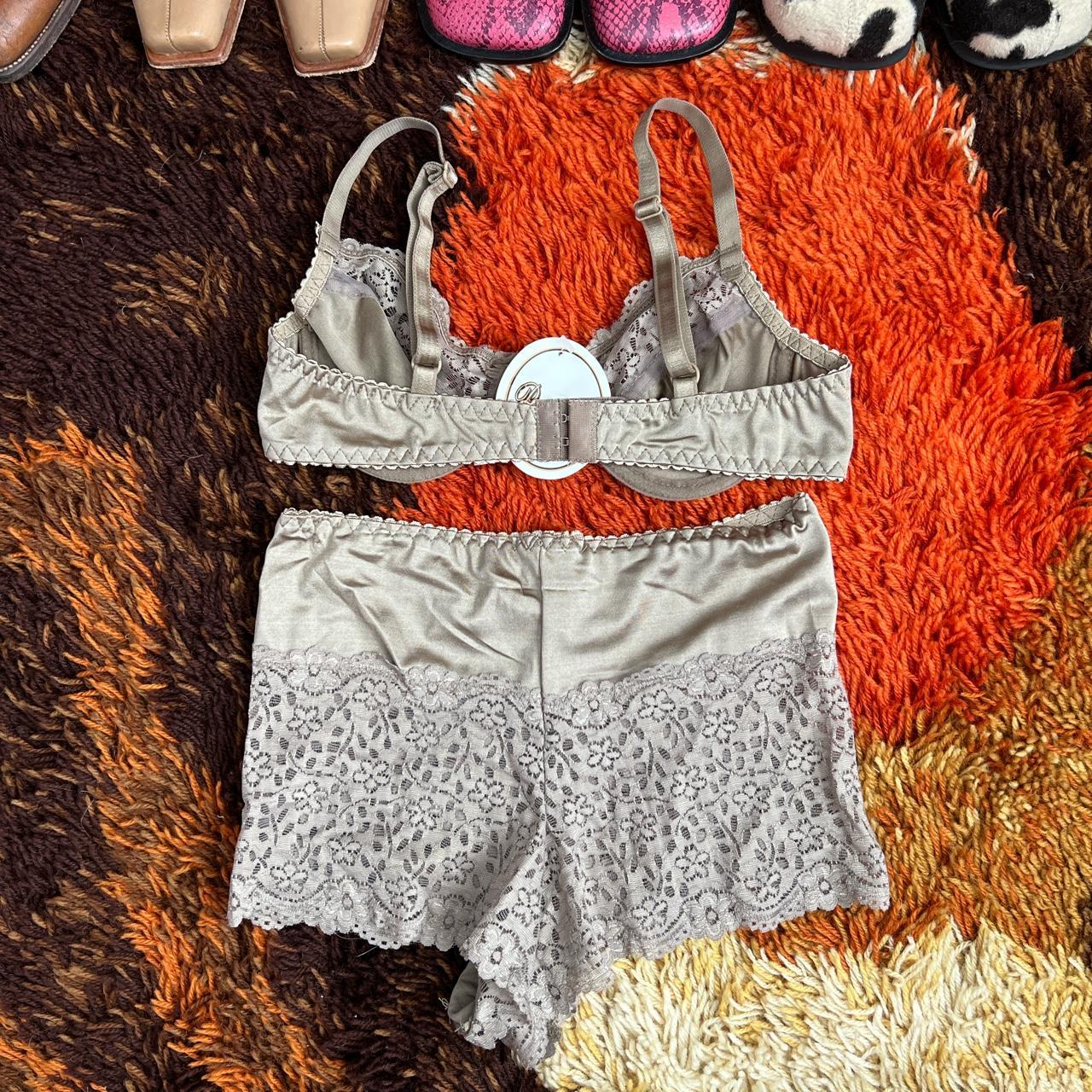 Vintage deadstock 1990’s bra and panty lingerie set.... - Depop