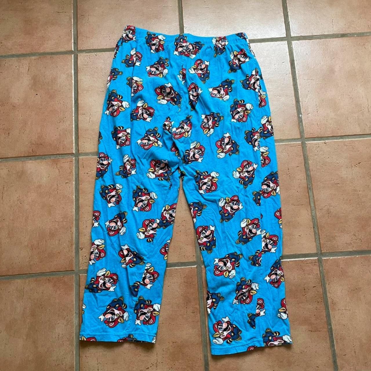 Mario pj pany2k Nintendo Mario men’s pajama pants - Depop