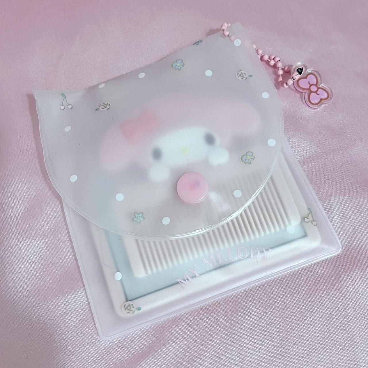 🌸 Kawaii My Melody Hair Comb and Mirror Set 🌸 -... - Depop