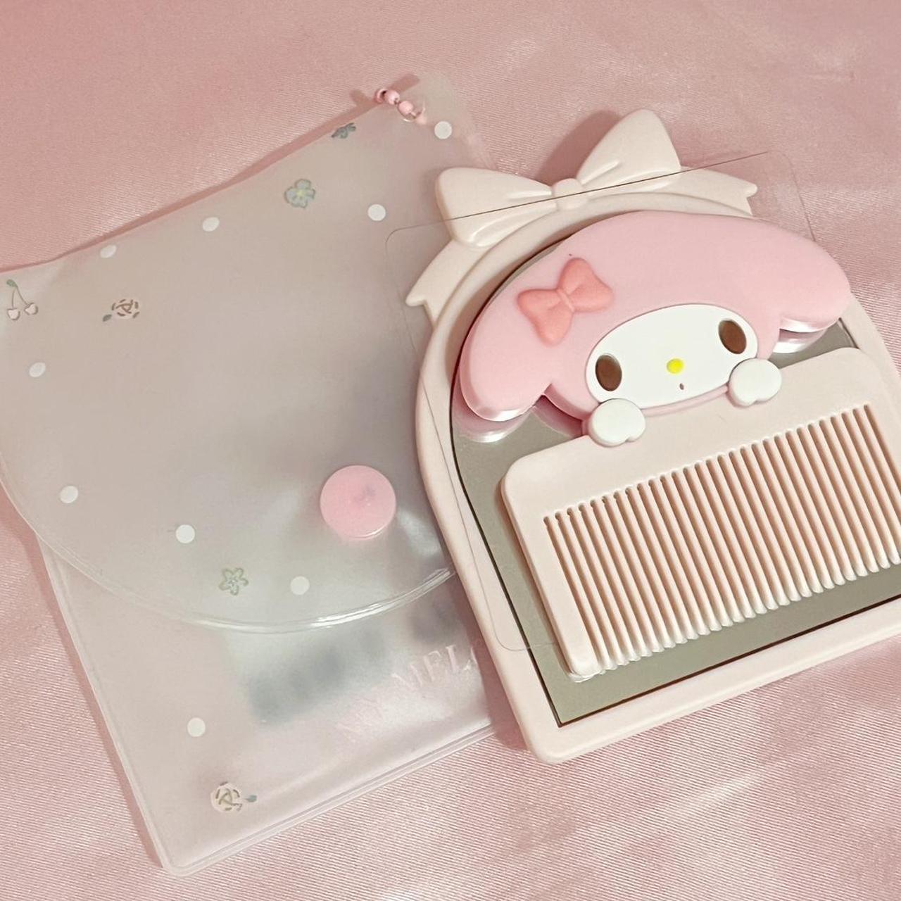 🌸 Kawaii My Melody Hair Comb and Mirror Set 🌸 -... - Depop