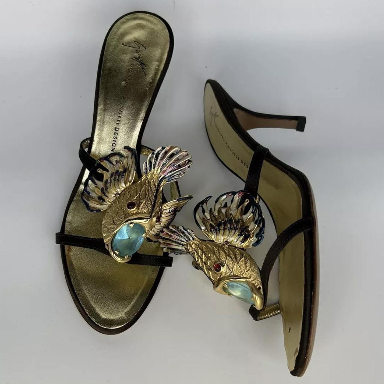 RARE! Vintage Giuseppe Zanotti Fish Sandals Heels... | Depop