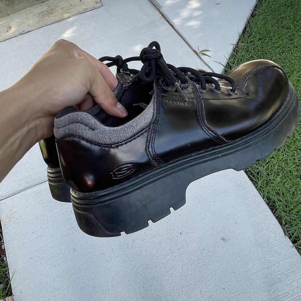 vintage skechers platform shoes size: 8.5 mens has... - Depop