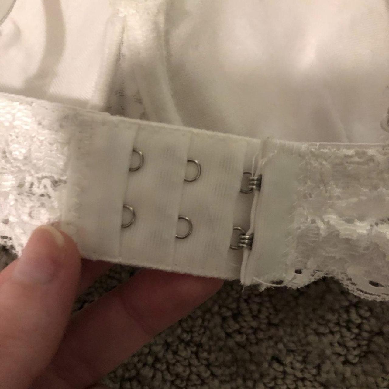 coquette cute dainty white lace bra top ★... - Depop