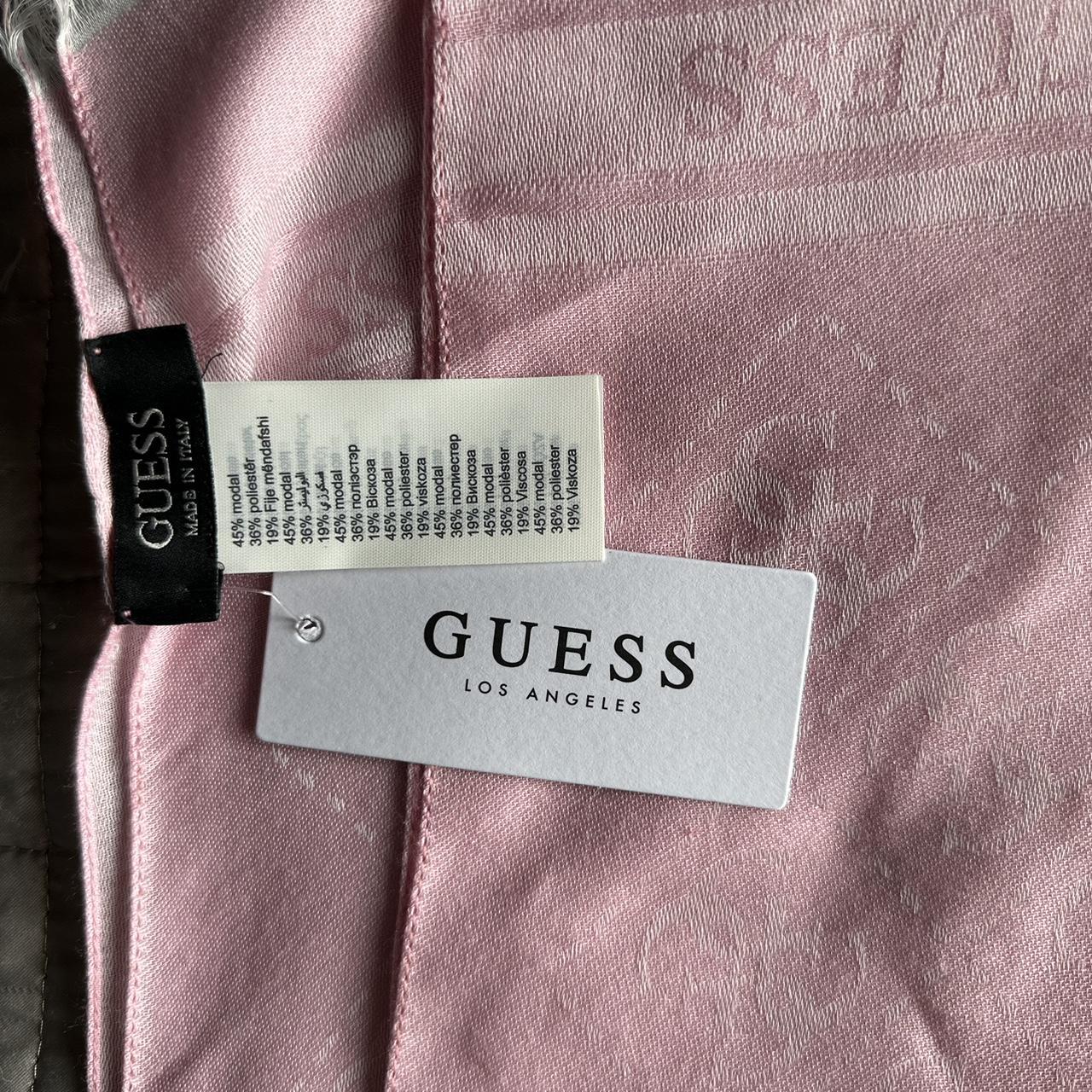 Pink women’s GUESS scarf silk, new with tags.... - Depop