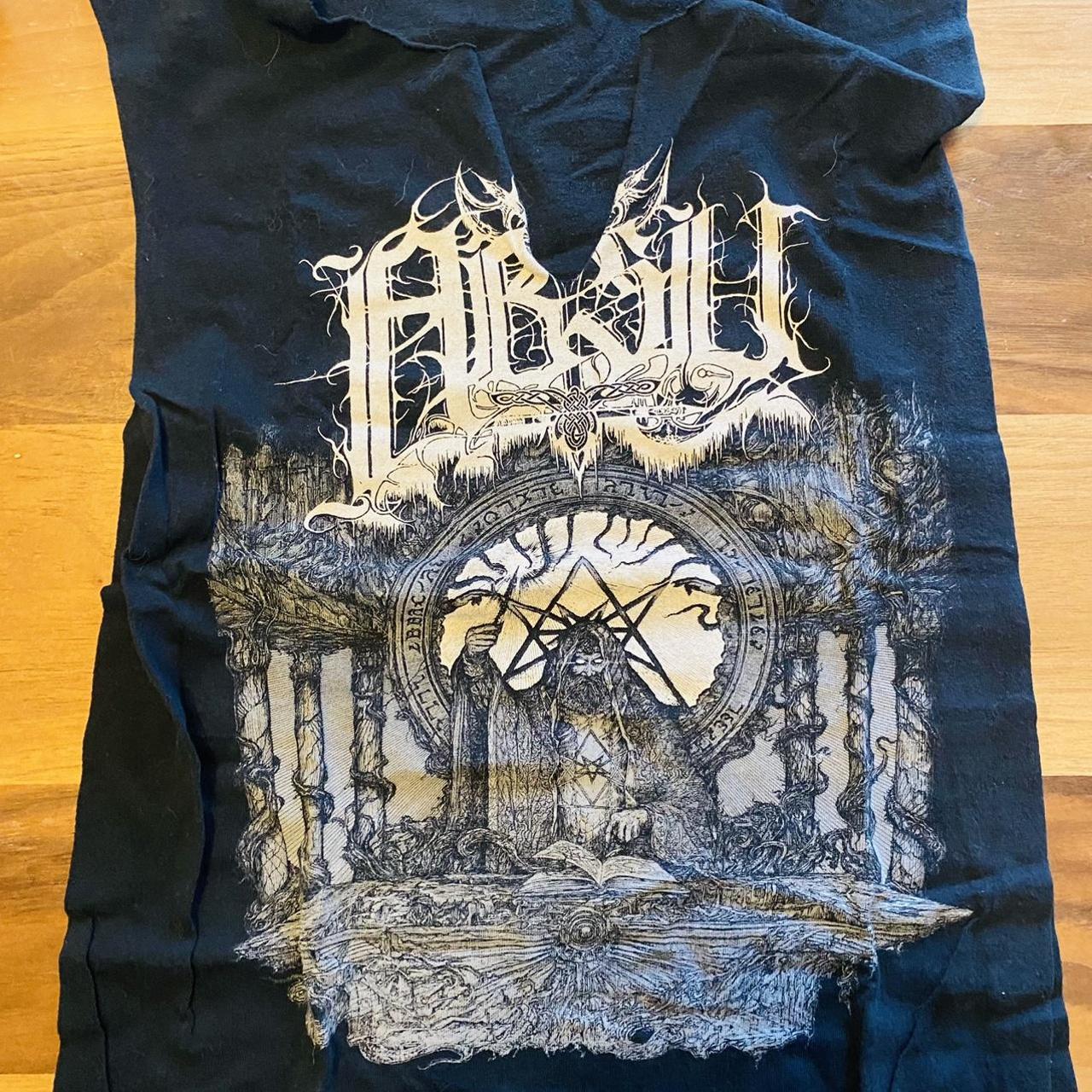 Absu 2016 tour shirt, size small. Collar and... - Depop