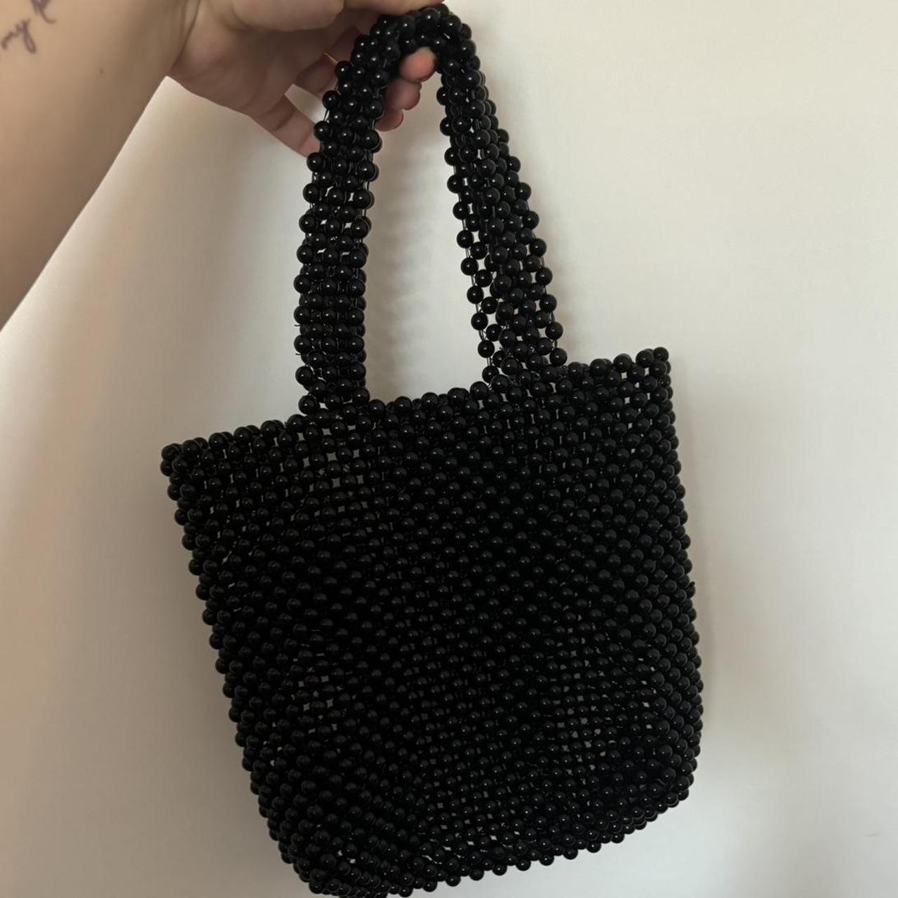 Urban Outfitters black beaded bag. #y2k #90s - Depop