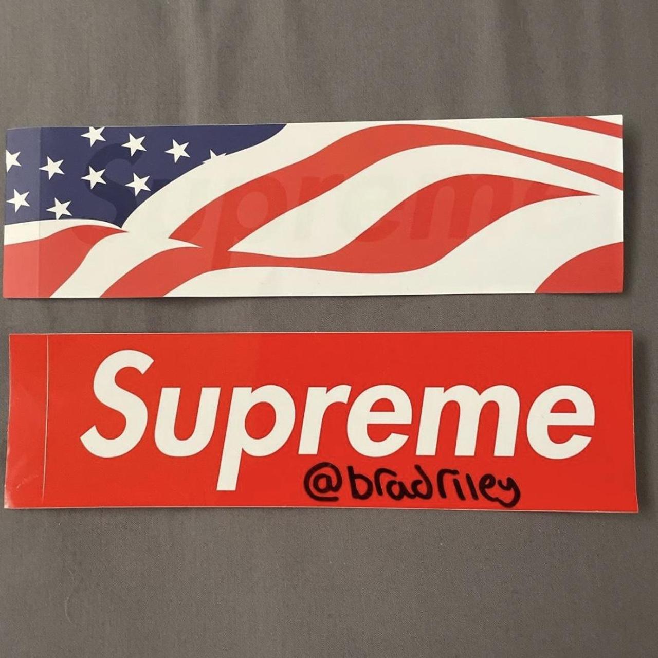 supreme 911 sticker SOLD - Depop
