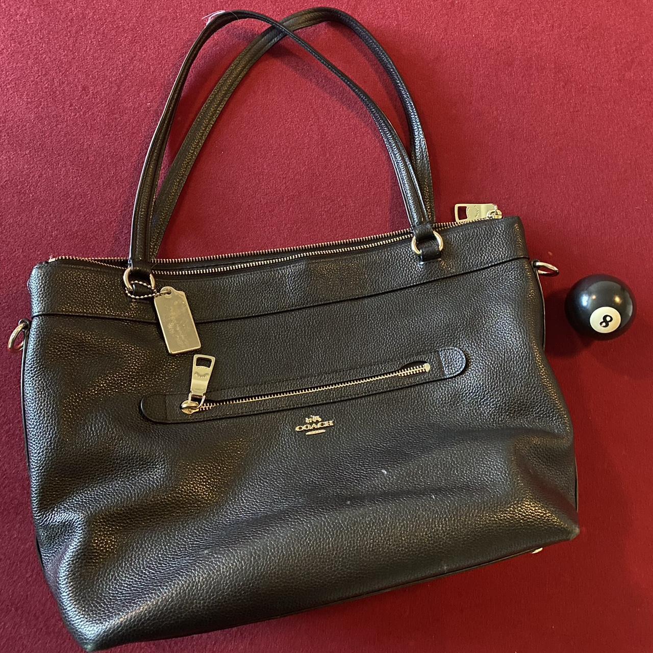 Stunning black coach bag. Has normal wear. Comes... - Depop