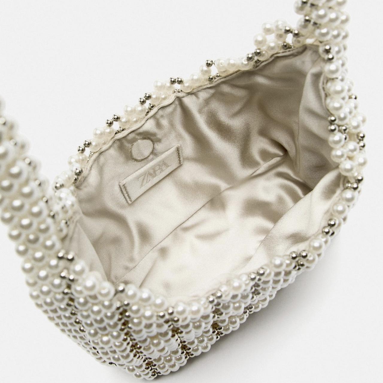 ZARA limited edition Pearl shoulder bag, brand new... - Depop