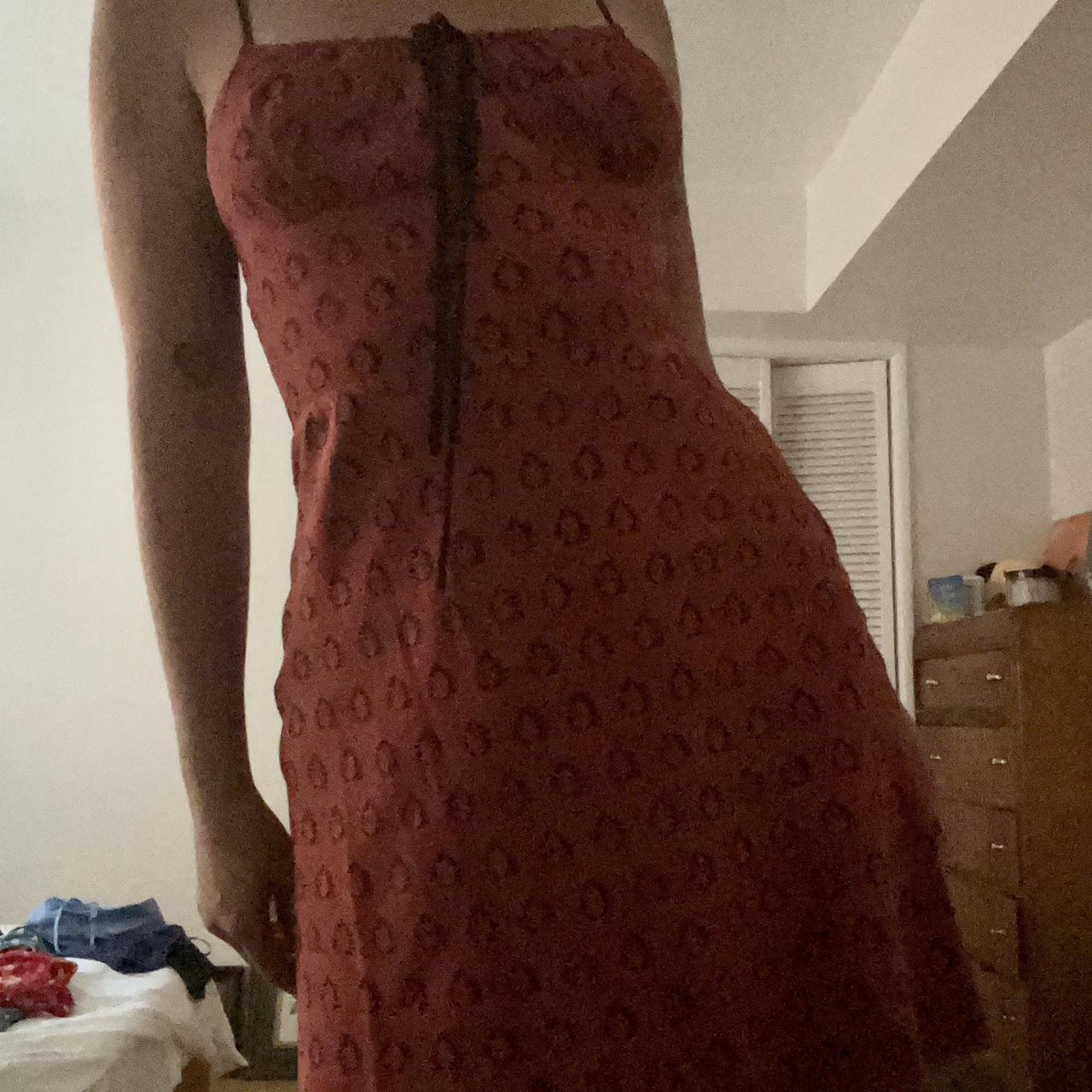 Réalisation Par Dress - size M ️ red w black straps - Depop