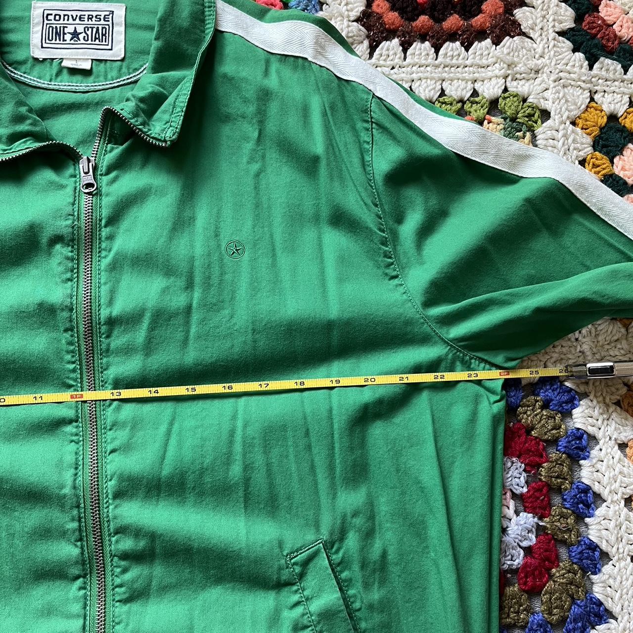 A 90s converse track Jacket in a really cool green... | Depop