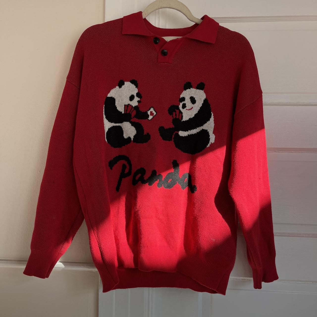 The cutest graphic panda sweater. Super soft and... - Depop