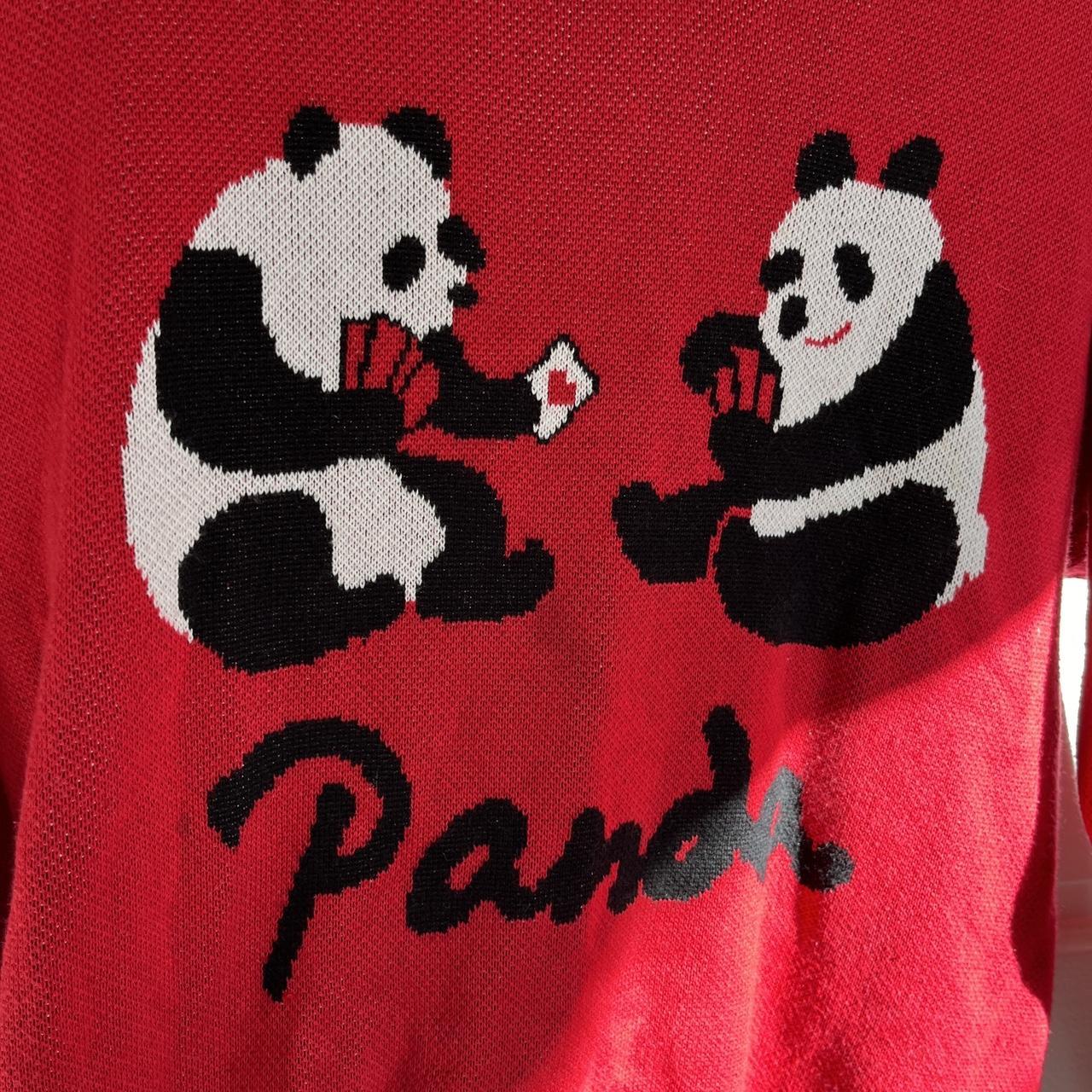 The cutest graphic panda sweater. Super soft and... - Depop