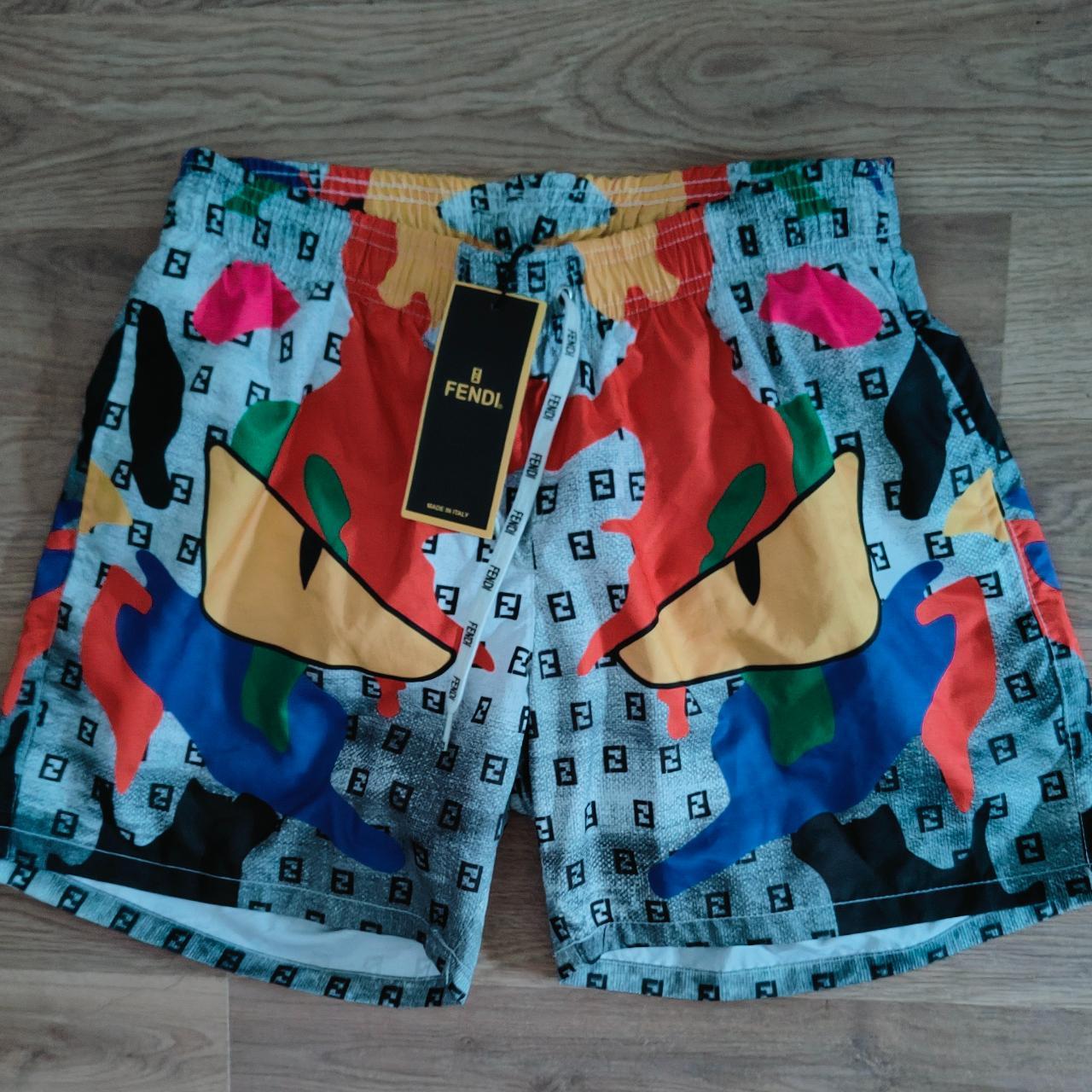Fendi mens buy eye shorts gym holiday etc. Has... - Depop