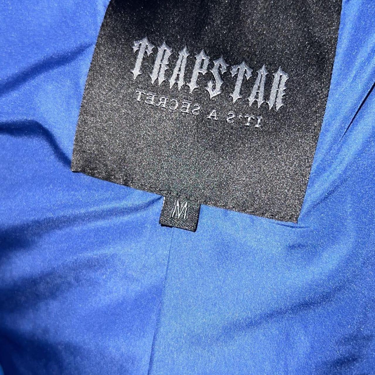 TRAPSTAR BLUE PUFFER JACKET SIZE MEDIUM (M) No rips... - Depop