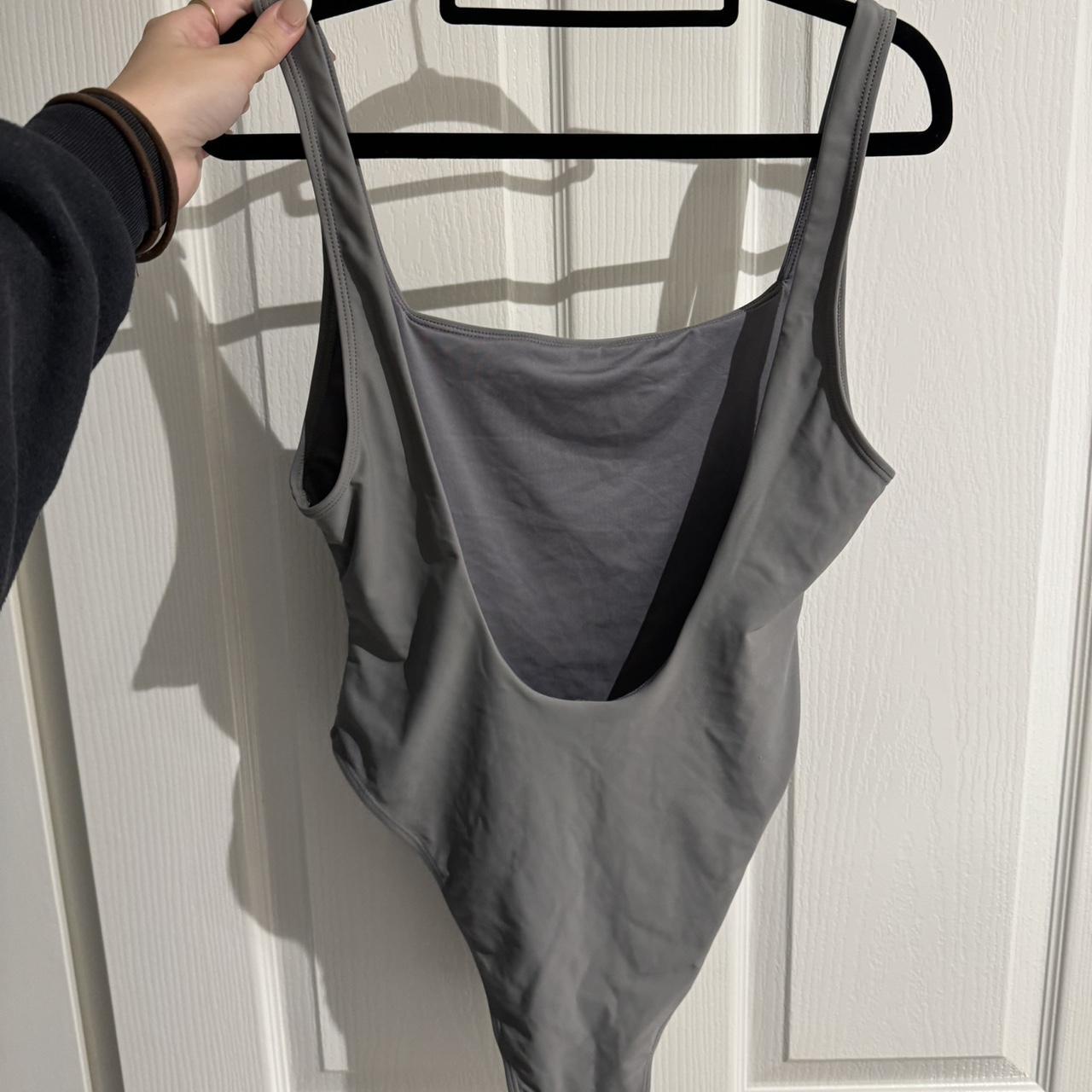 Glassons grey backless bodysuit/swimsuit size 10... - Depop