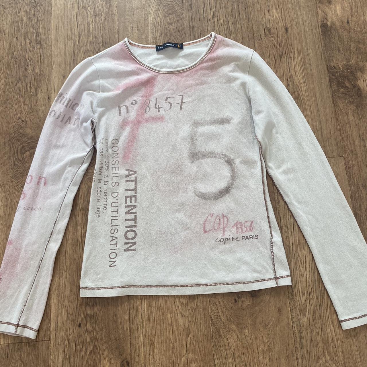 Cop Copine t-shirt with a beautiful graphic in pink... - Depop